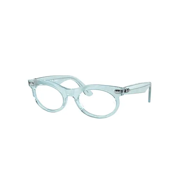 Ray-ban Wayfarer Oval Change Eyeglasses Frame - Photo Waves Azure