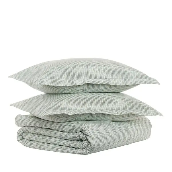JOHN ROBSHAW Cinde Print Cotton Duvet Cover - Sage