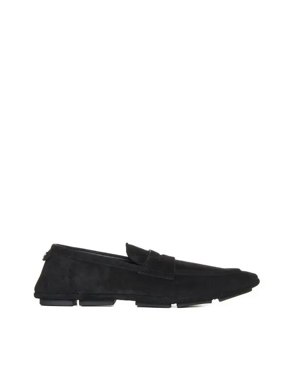 Dolce & Gabbana Suede Loafers - Black