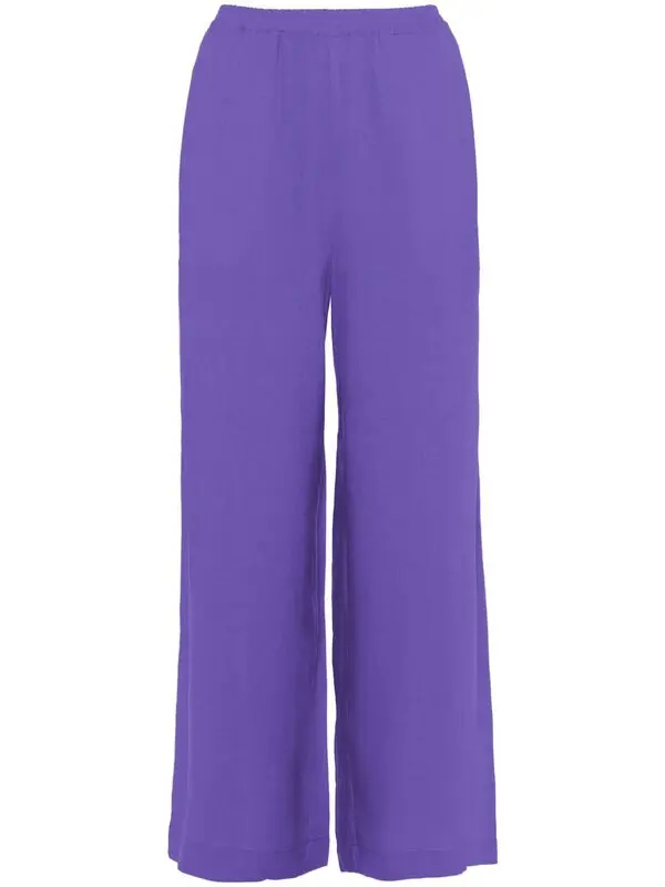 ERES Select Wide-leg Linen Trousers - Purple