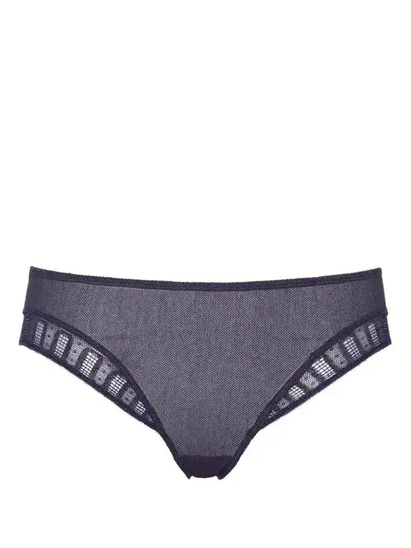 ERES Filtre Lace-trimmed Briefs - Blue | Editorialist