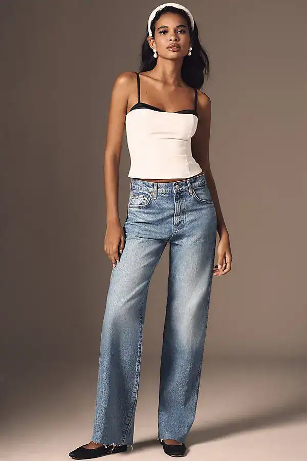 REFORMATION Val 90s Mid-rise Straight-leg Jeans - Blue | Editorialist
