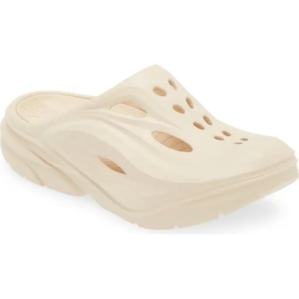 Hoka Gender Inclusive Ora Recovery Mule - Vanilla/vanilla