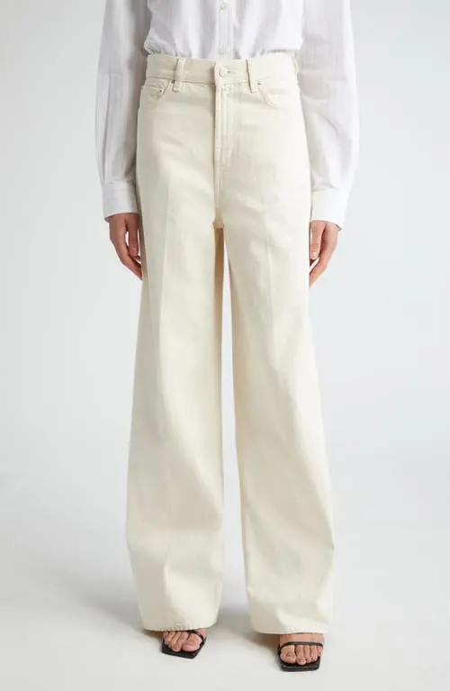 TOTÊME Wide Leg Denim Pants - Ecru