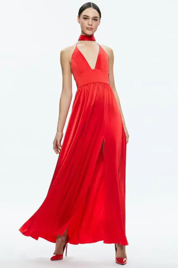 strapless open back dress Chic Agenda Lace Applique Mini Dress in Crimson L / Crimson