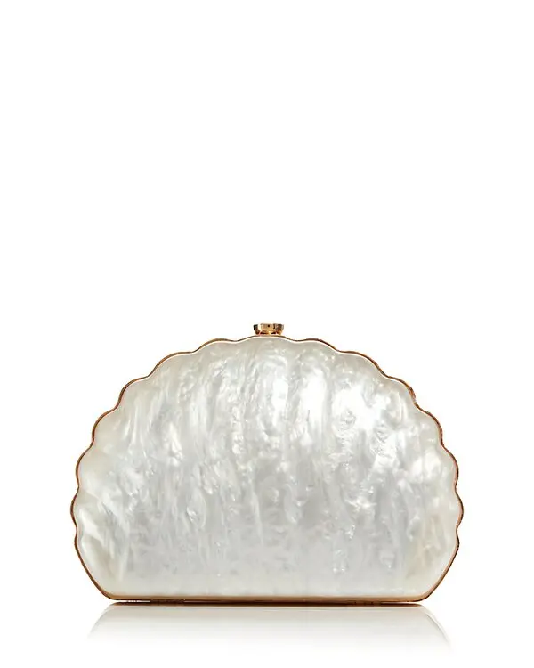 Aqua Shell Clutch