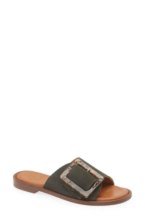 Penelope Chilvers Biarritz Buckle Sandal - Khaki