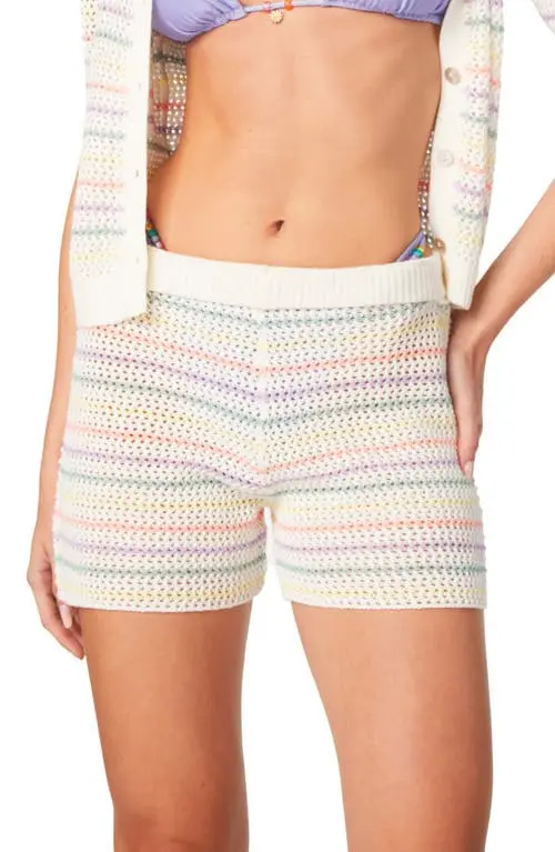 CAPITTANA Maya Stripe Cover-up Shorts