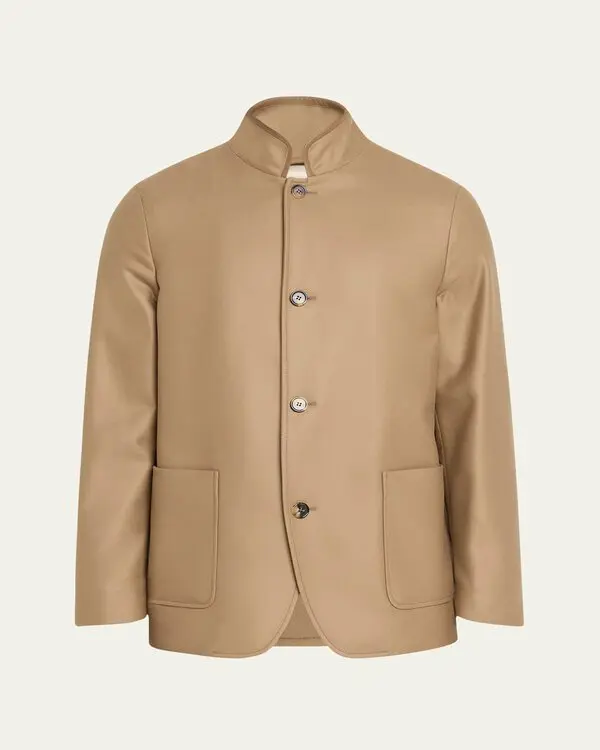 Loro Piana Spagna Wool Jacket - Elm Tree Brown