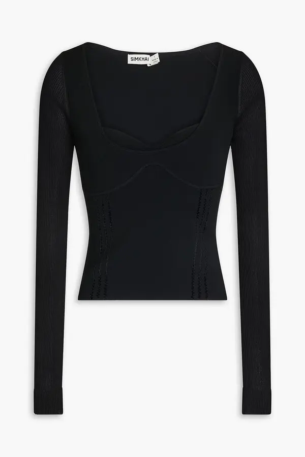 Simkhai Cedar Ribbedknit Top