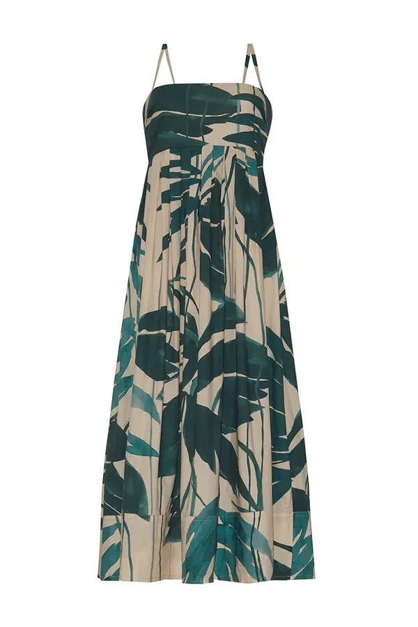 Cara Cara Leo Dress - Palm Oasis Turtledove | Editorialist