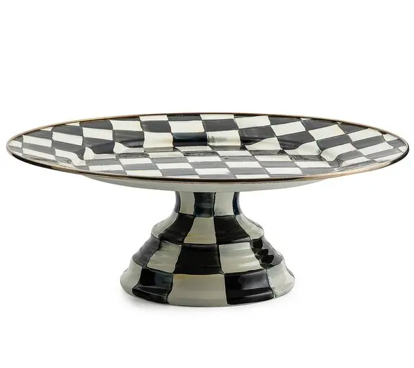 MACKENZIE-CHILDS Large Pedestal Platter - One-color
