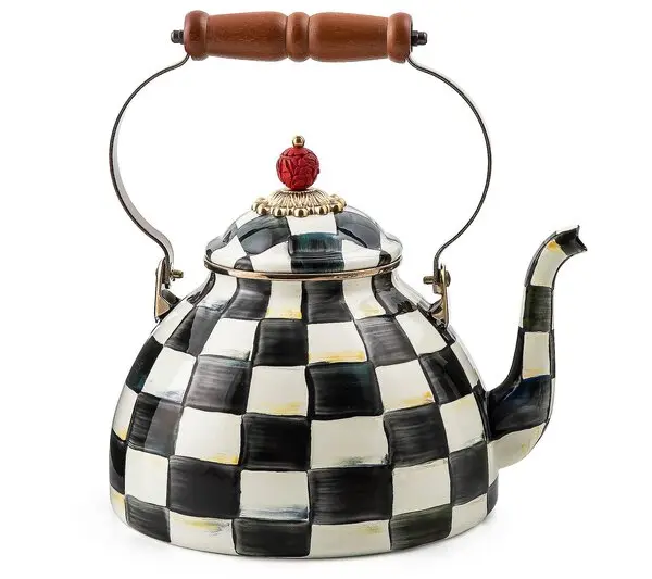 MACKENZIE-CHILDS 3-quart Enamel Tea Kettle - One-color
