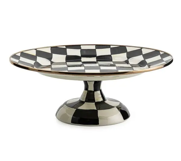 MACKENZIE-CHILDS Small Pedestal Platter - One-color