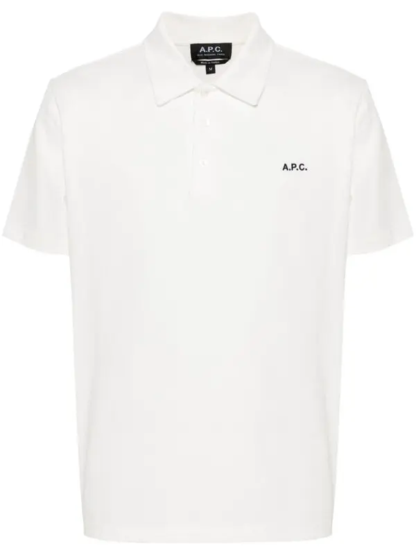 A.p.c. Carter Cotton Polo Shirt - White
