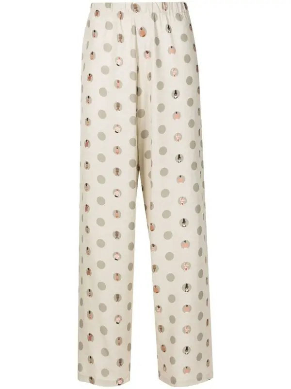 AMIR SLAMA Graphic-print Trousers