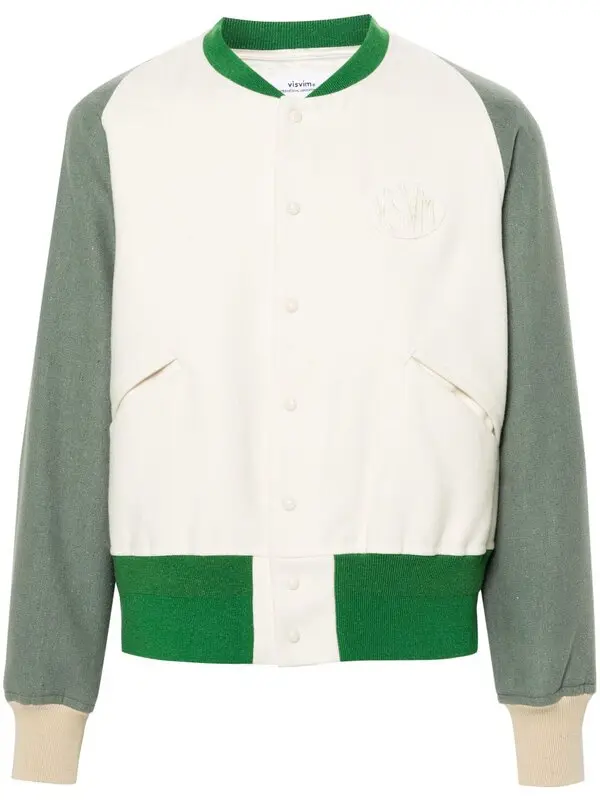 Visvim Logo-patch Felted Varsity Jacket