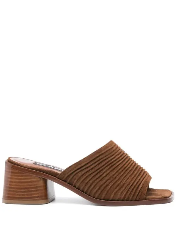 CAREL 60mm Suede Sandals - Brown