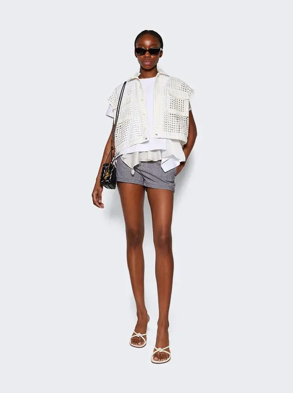 Coperni Tailored Shorts - Black And White