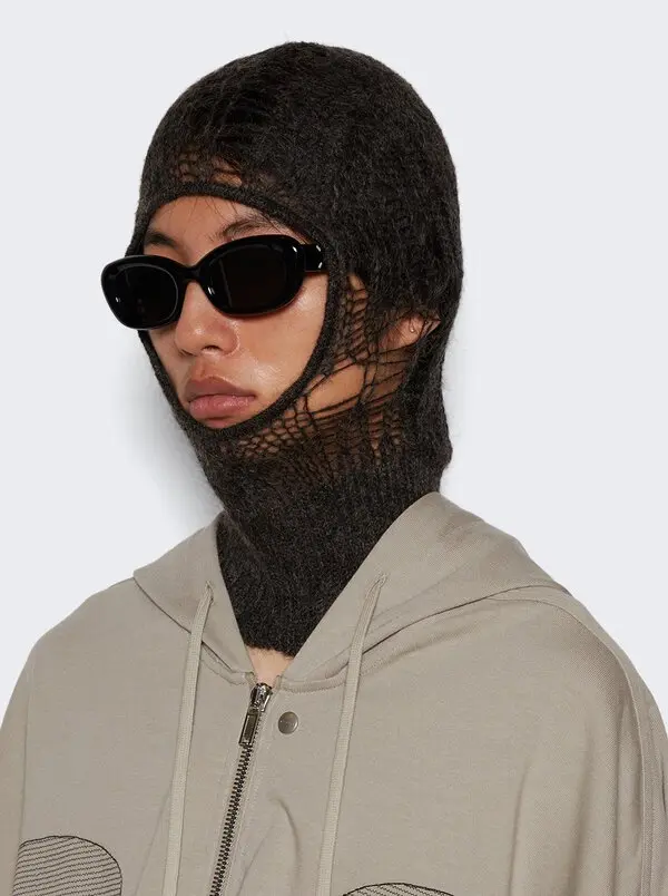 Rick Owens Knit Hood - Dark Dust