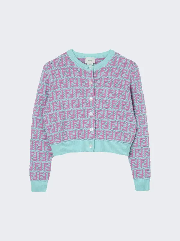 Fendi Allover Ff Logo Cardigan