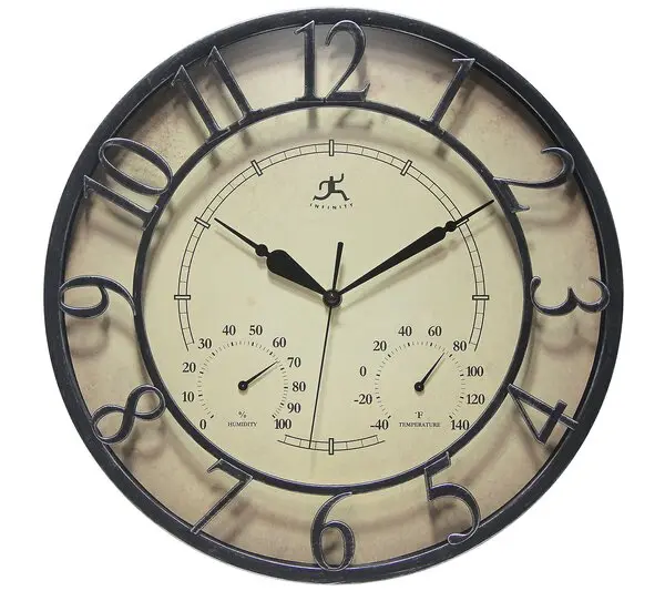INFINITY Instruments Indoor/outdoor 3d Clock, 1 6