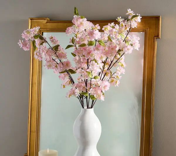 VALERIE PARR HILL Set Of 5 38' Cherry Blossom Stems Valerie