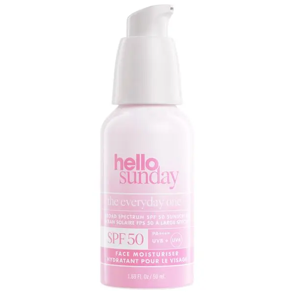 HELLO SUNDAY The Everyday One Spf 50 Face Sunscreen Moisturizer With Hyaluronic Acid
