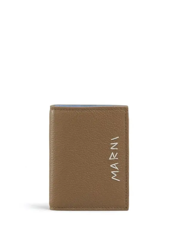 Marni Bi-fold Leather Wallet - Brown