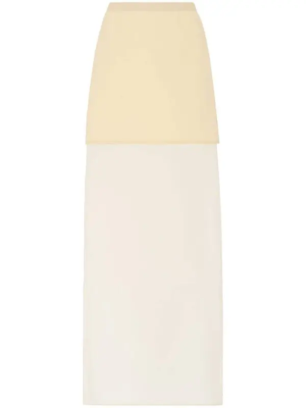 Rosetta Getty Floor-length Maxi Skirt - Neutrals
