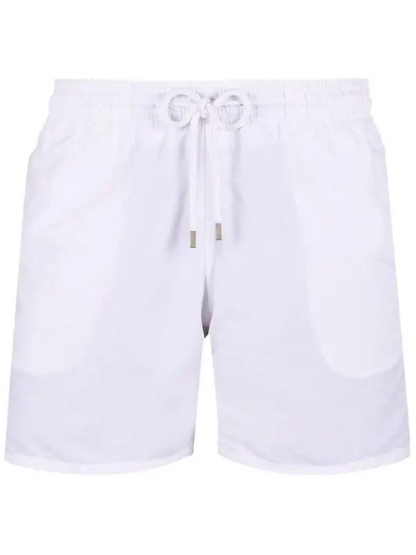 Vilebrequin Logo-appliqué Swim Shorts - White