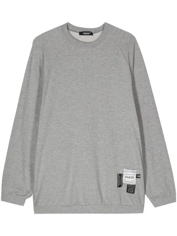 UNDERCOVERISM Logo-patches Cotton Sweatshirt - Grey