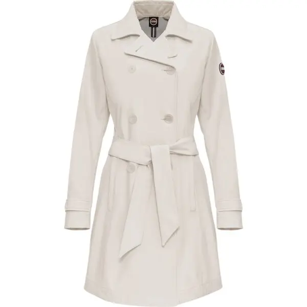 COLMAR New Futurity Double Breasted Trench Coat - Porcelain