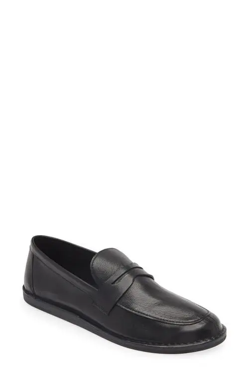 THE ROW Cary Penny Loafer - Black