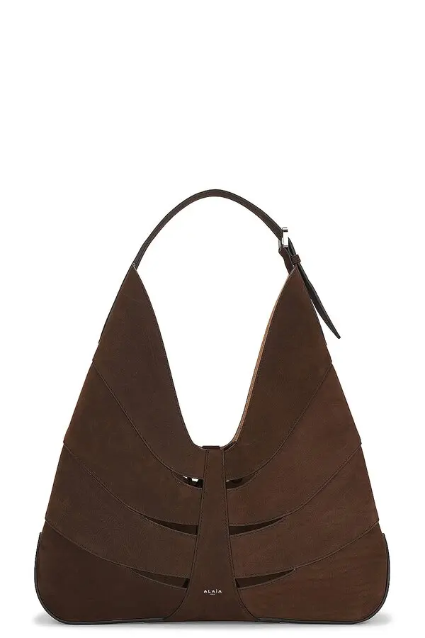 Alaïa Delta Hobo Bag - Brun Fonce