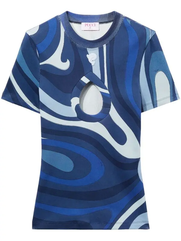 Emilio Pucci Marmo-print T-shirt