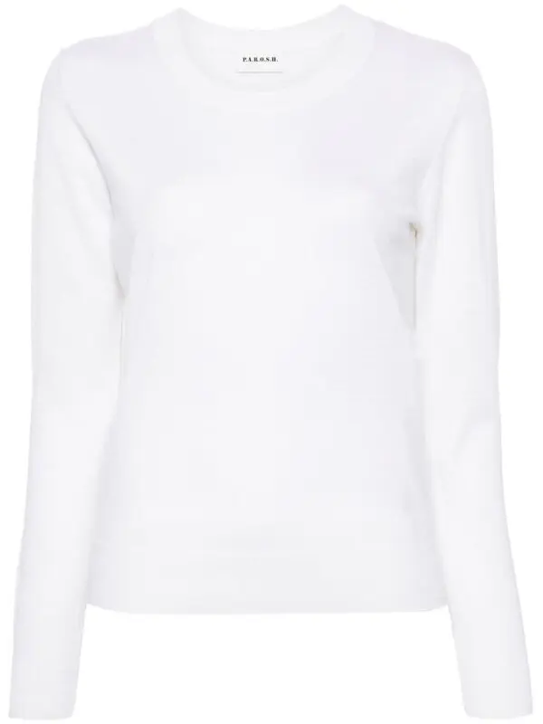 P.a.r.o.s.h Wool-silk Blend Jumper - Neutrals
