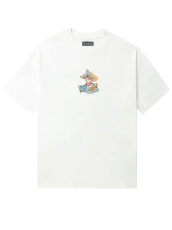 MUSIUM DIV. Graphic-print Cotton T-shirt - White