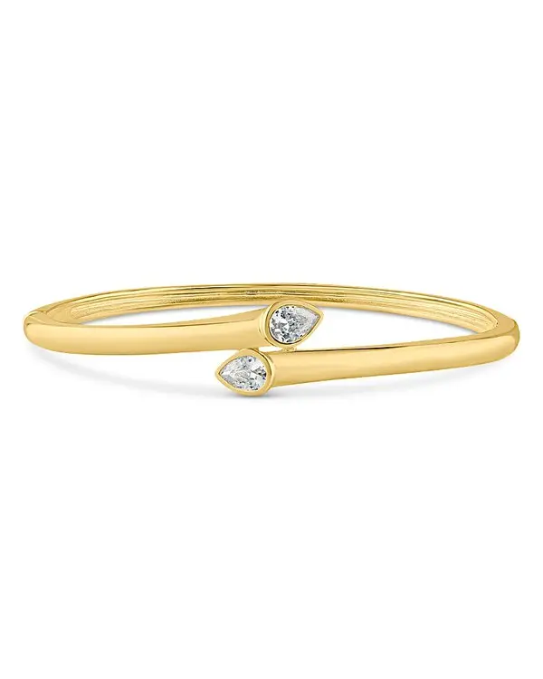 KENNETH JAY LANE Cz Pear Bangle Bracelet