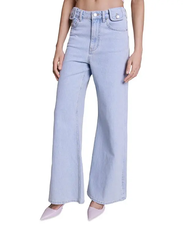 Maje High Rise Jeans - Light Blue