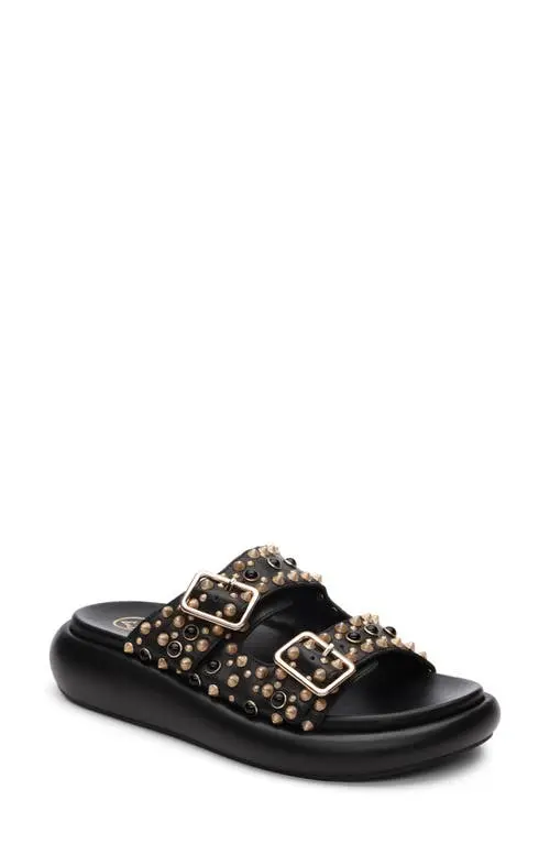 Ash Viking Studded Slide Sandal In Black - 55% Off | Editorialist