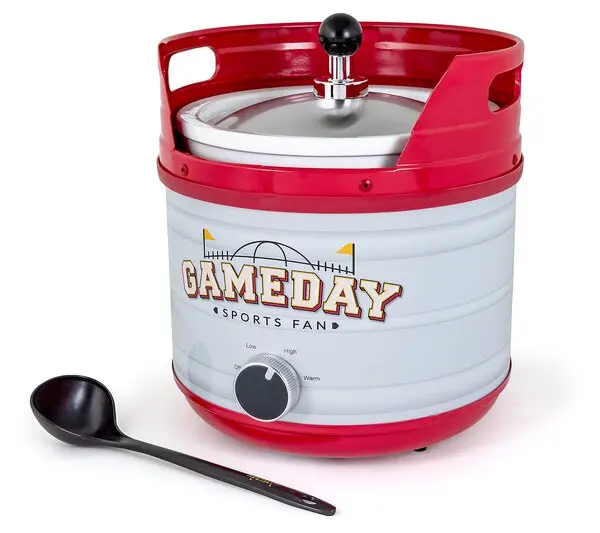 NOSTALGIA Game Day Kickin' Keg 4qt Cooker