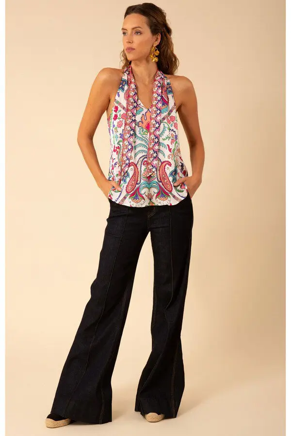 Hale Bob London Necktie Top - Neutral