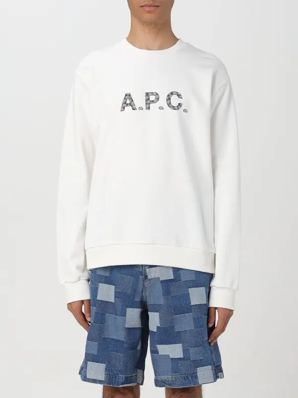 A.p.c. Crewneck Sweatshirt - White