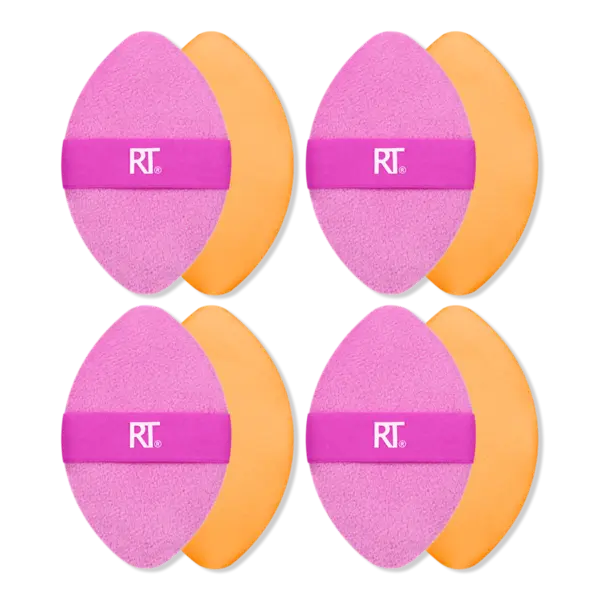 REAL TECHNIQUES Miracle 2-in-1 Dual-sided Powder Puff 4-pack