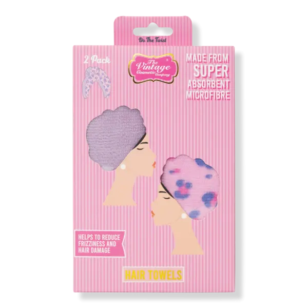 THE VINTAGE COSMETIC COMPANY Hair Turban Duo Pack - One-color
