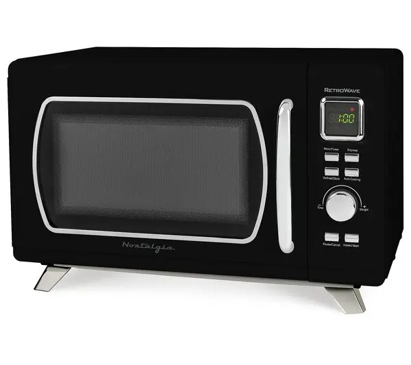 NOSTALGIA Mid-century Retro 0.9 Cu. Ft. Microwa Ve