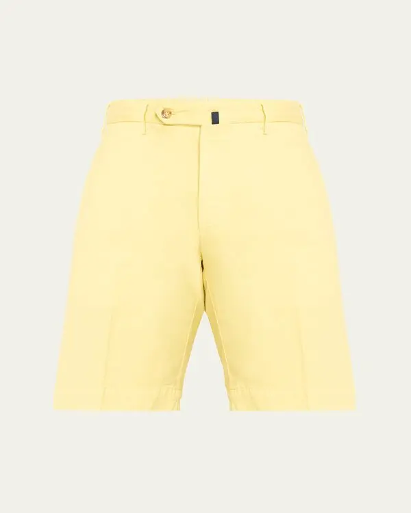 Incotex Chinolino Straight Leg Shorts - Giallo