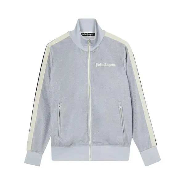 Palm Angels Lurex Track Jacket - Silver