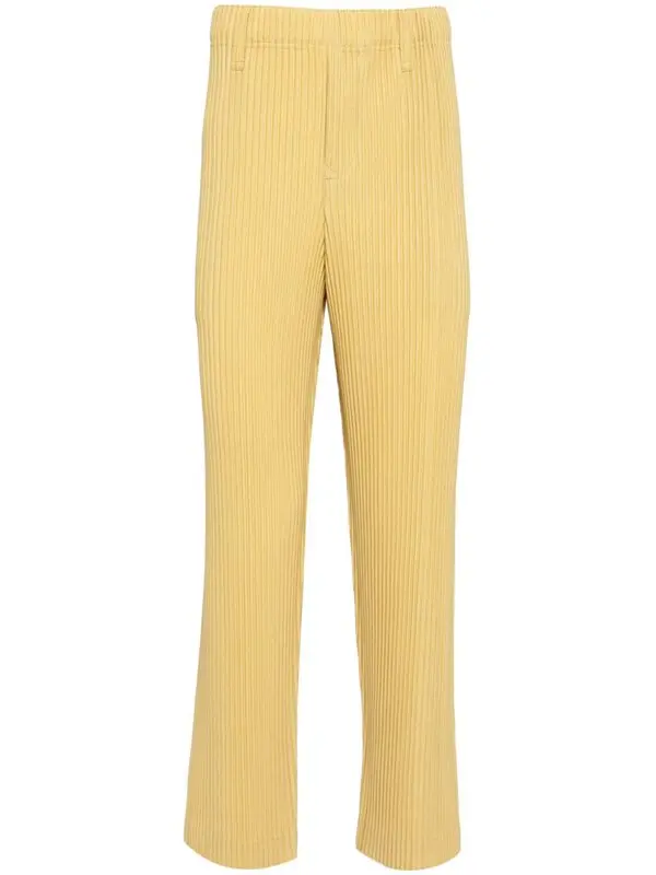 Issey Miyake Tailored Pleats Trousers - Yellow